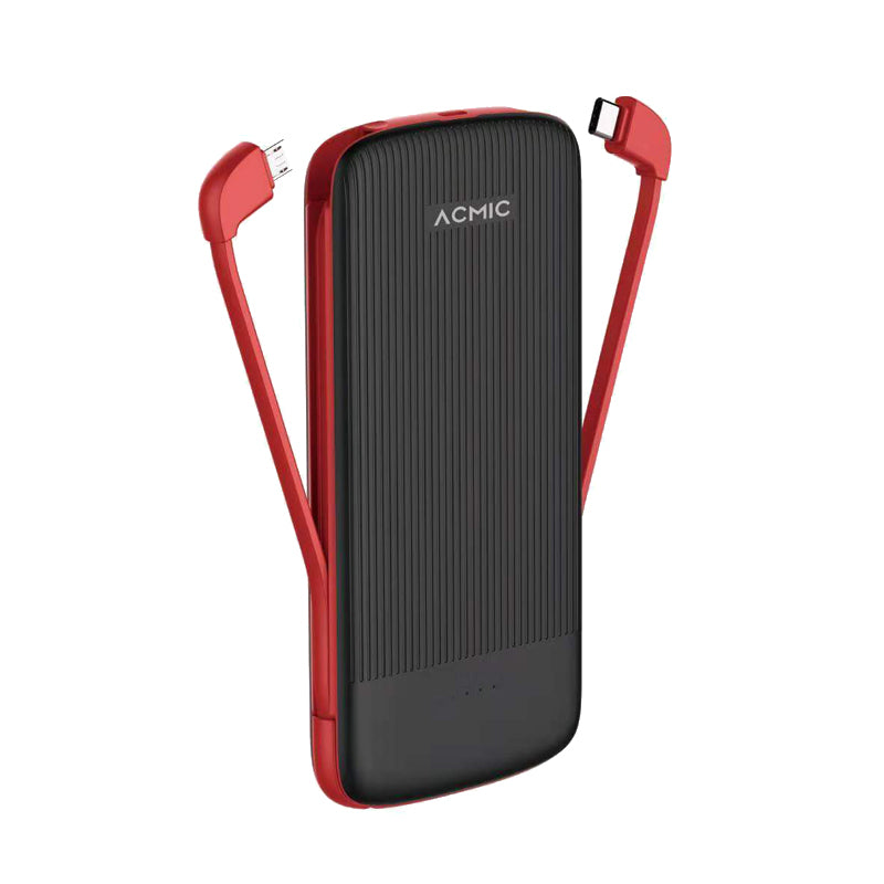 ACMIC 10000mAh 37Wh Three 5V/2A USB Output,Slim power bank built-in mo ...